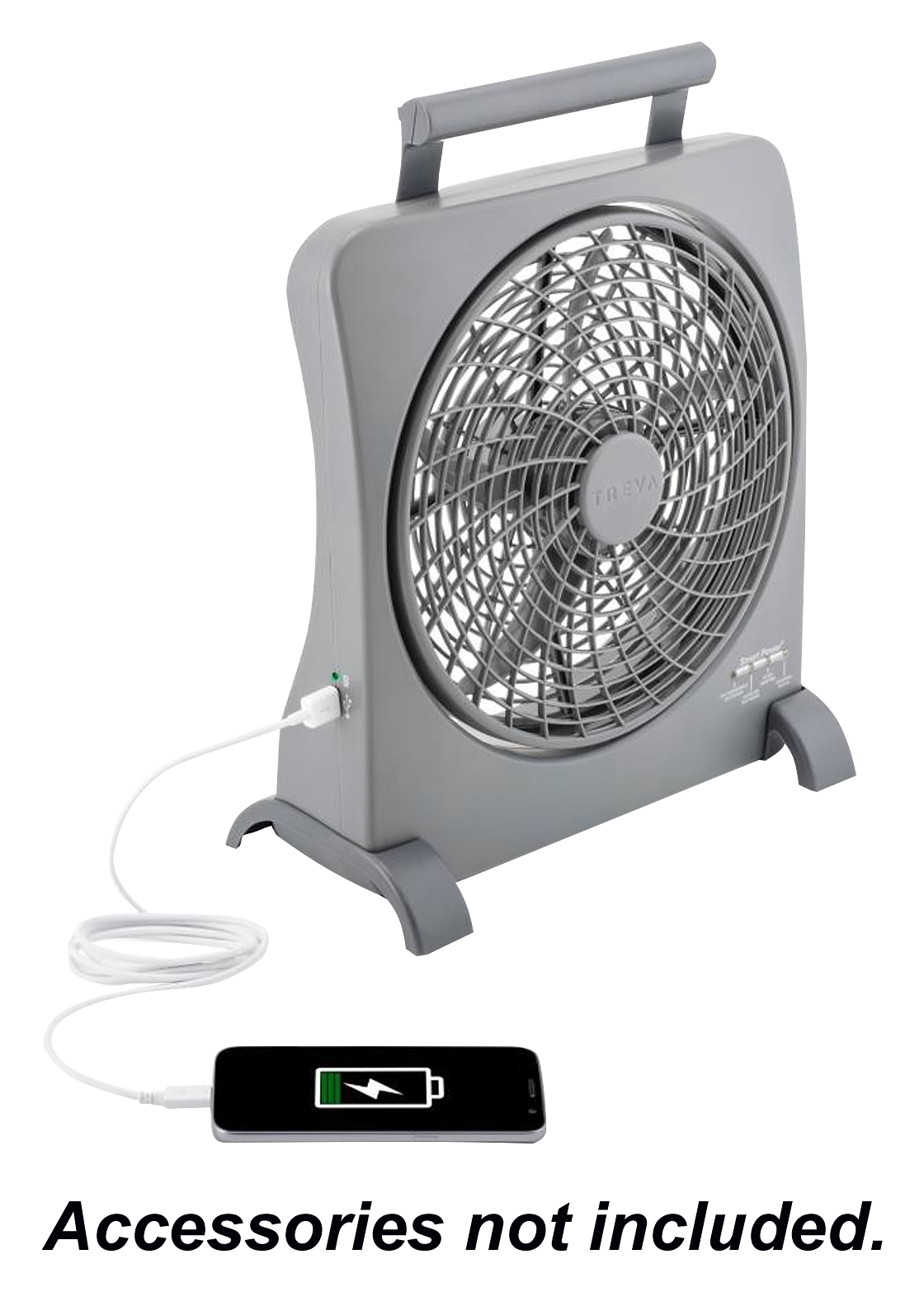 Treva Portable Fan with AC Adapter and USB Charging Port | Bass Pro Shops
